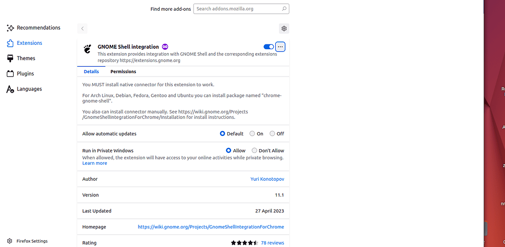 Error No such native application org.gnome.chrome_gnome_shell - Desktop - GNOME Discourse