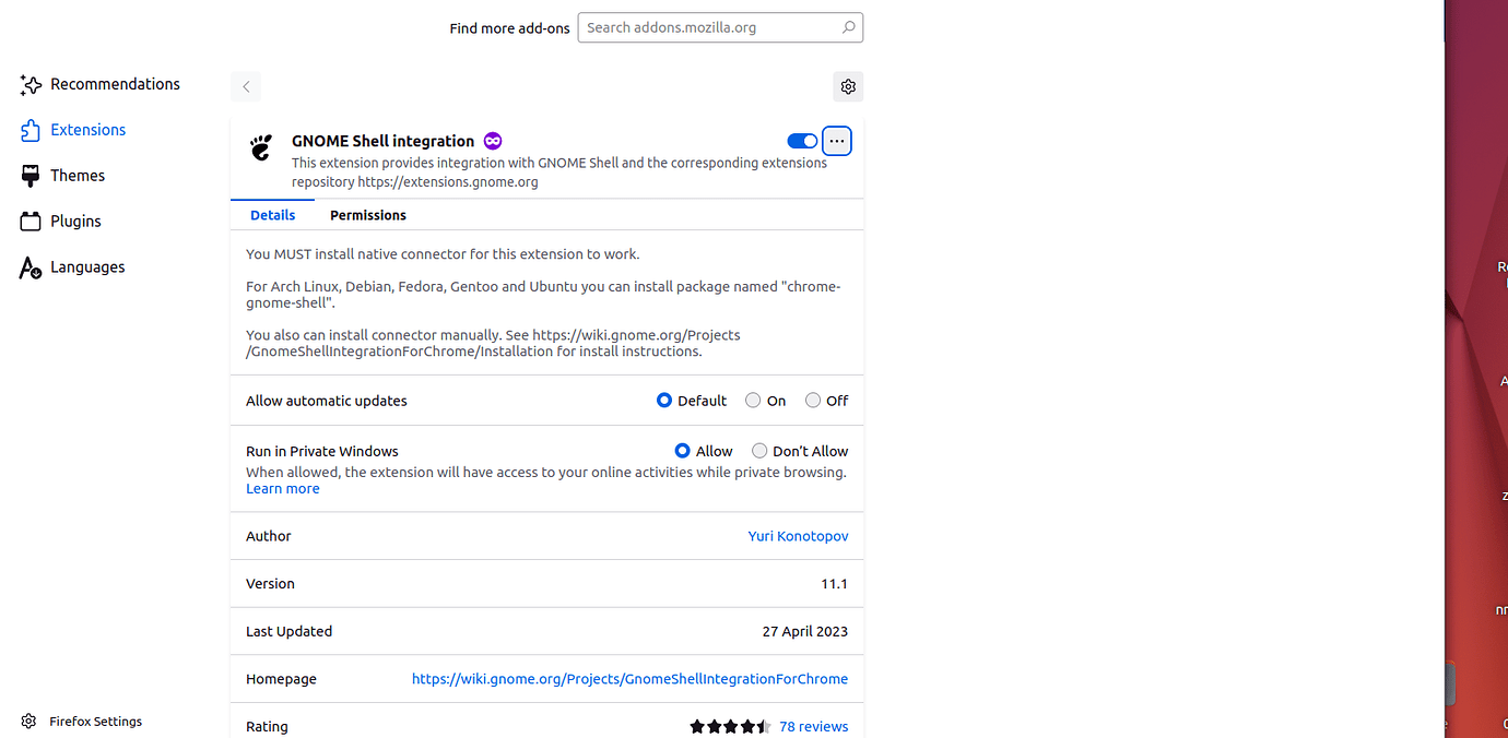 Error No such native application org.gnome.chrome_gnome_shell - Desktop - GNOME Discourse
