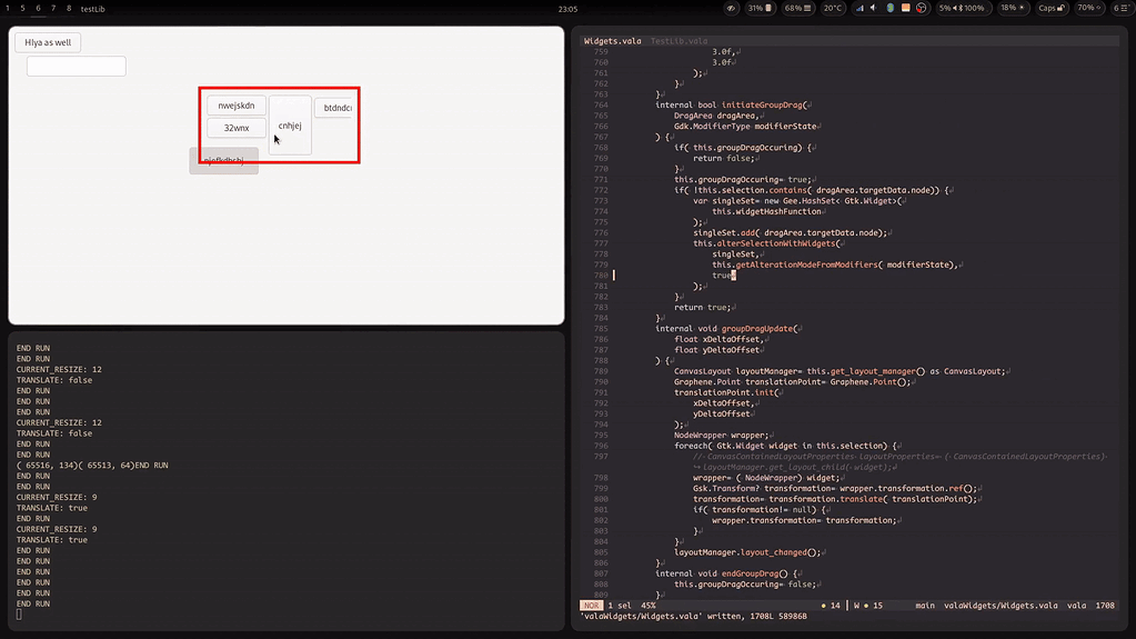 The ability to alter the picking order of a GtkWidget to allow dynamic Z-ordering changes ...